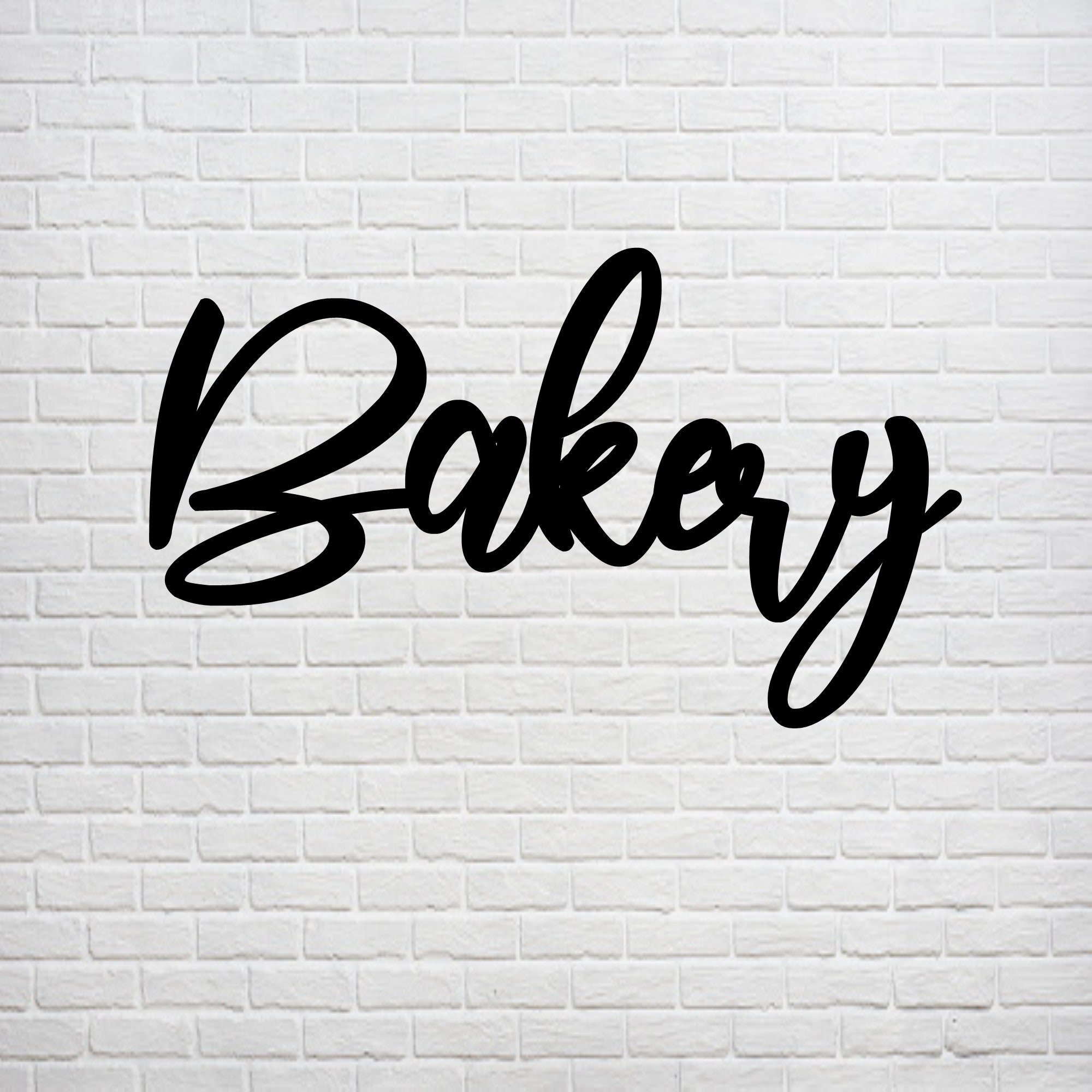 Bakery Word Sign, Cursive Word Sign, Bakery Sign, Wood Sign, Wooden ...