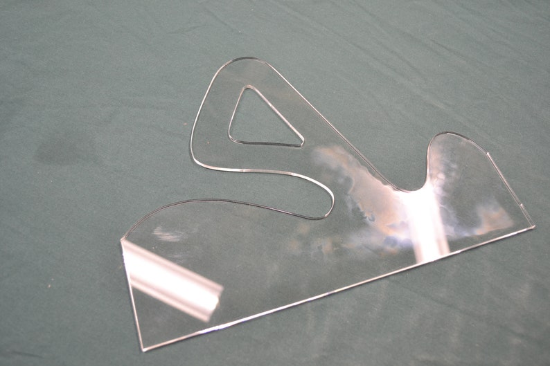 Organic Triangle Charcuterie Board Handle Template Clear - Etsy