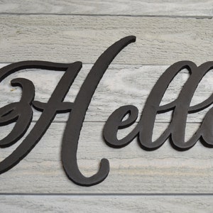 Hello Word Sign, Cursive Word Sign, Hello Sign, Entrance Sign, Wall ...