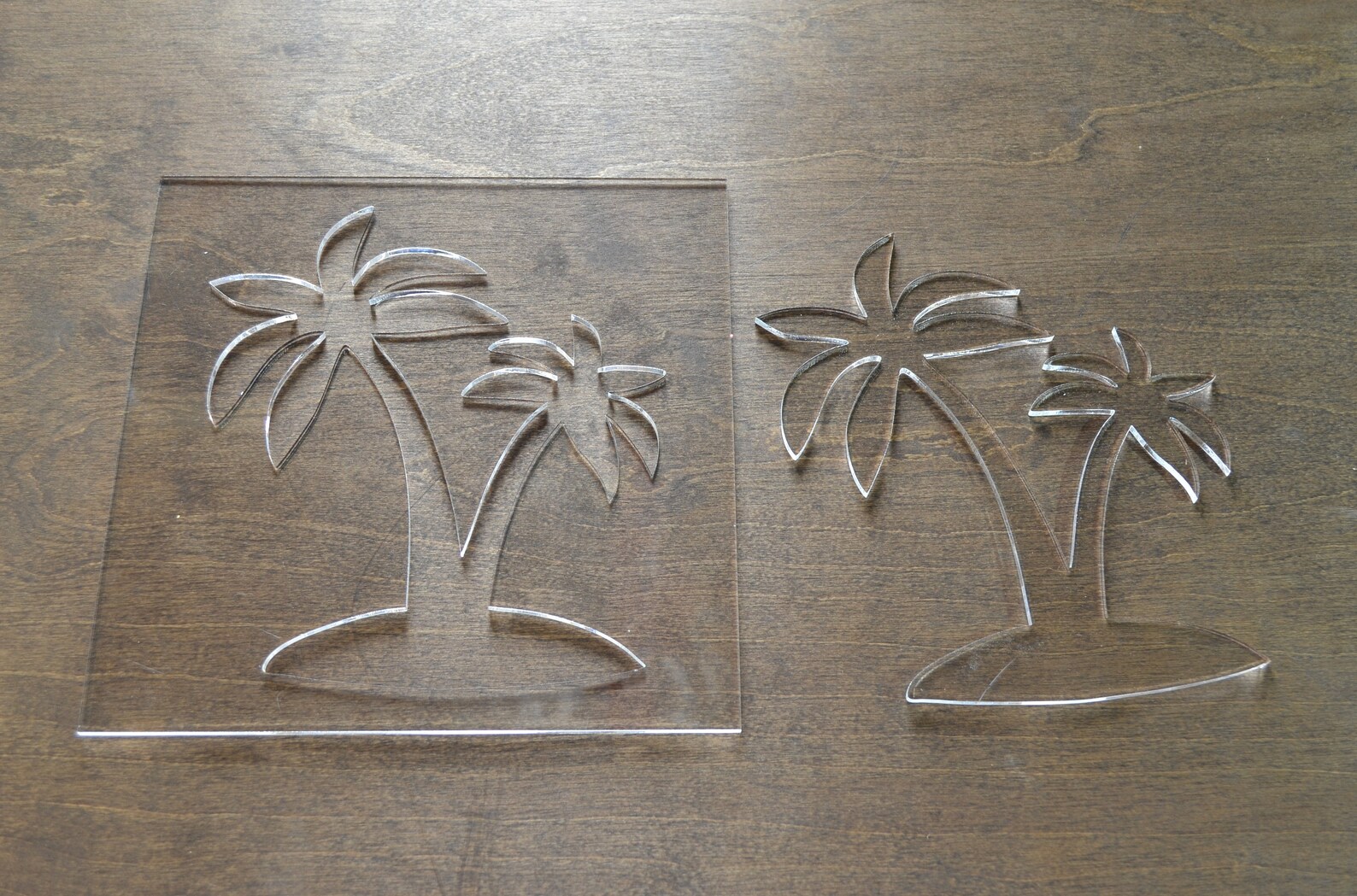 Palm Tree Router Template, Router Inlay Template, Clear Acrylic, Router ...