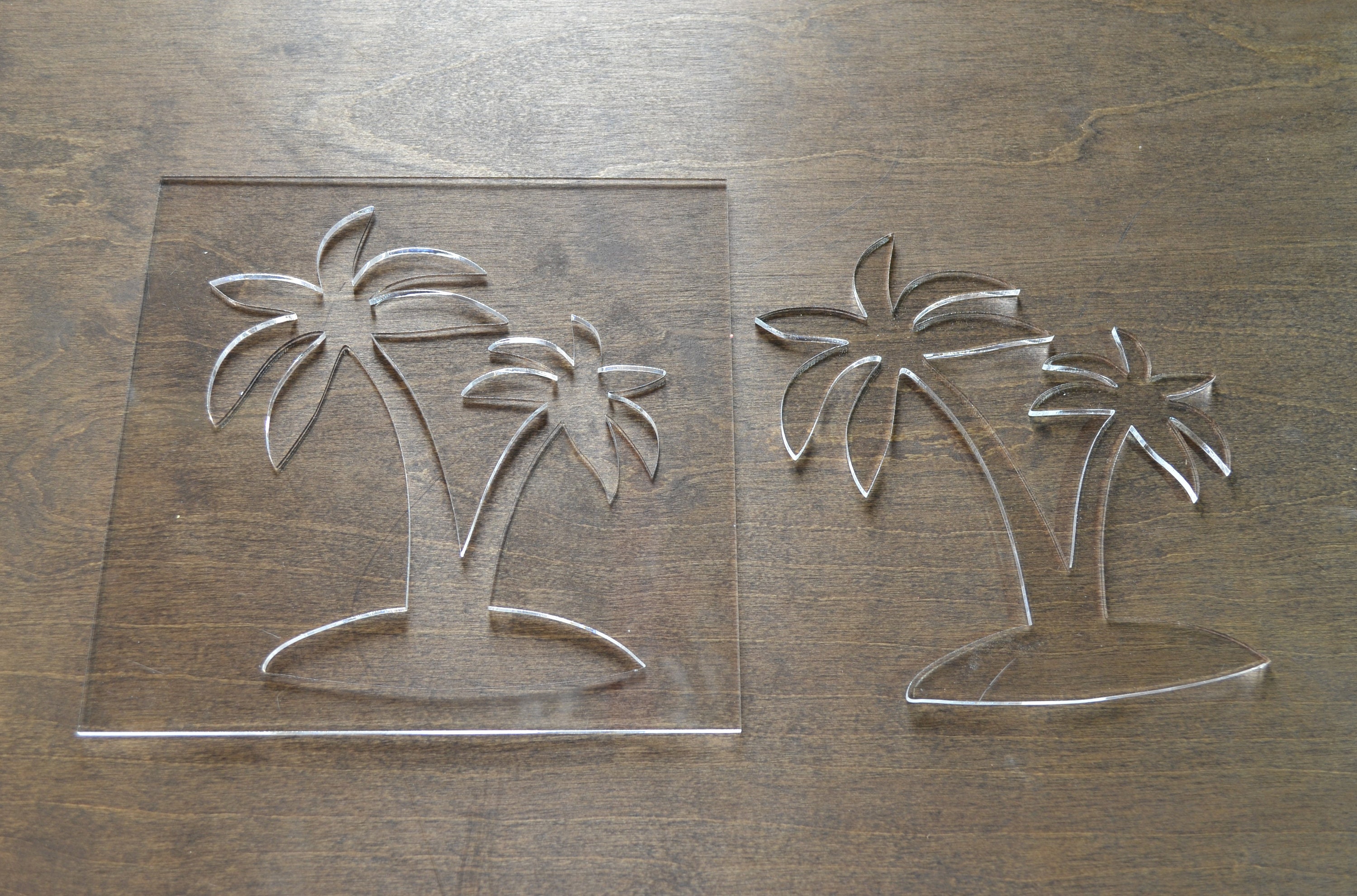 Palm Tree Router Template, Router Inlay Template, Clear Acrylic, Router ...