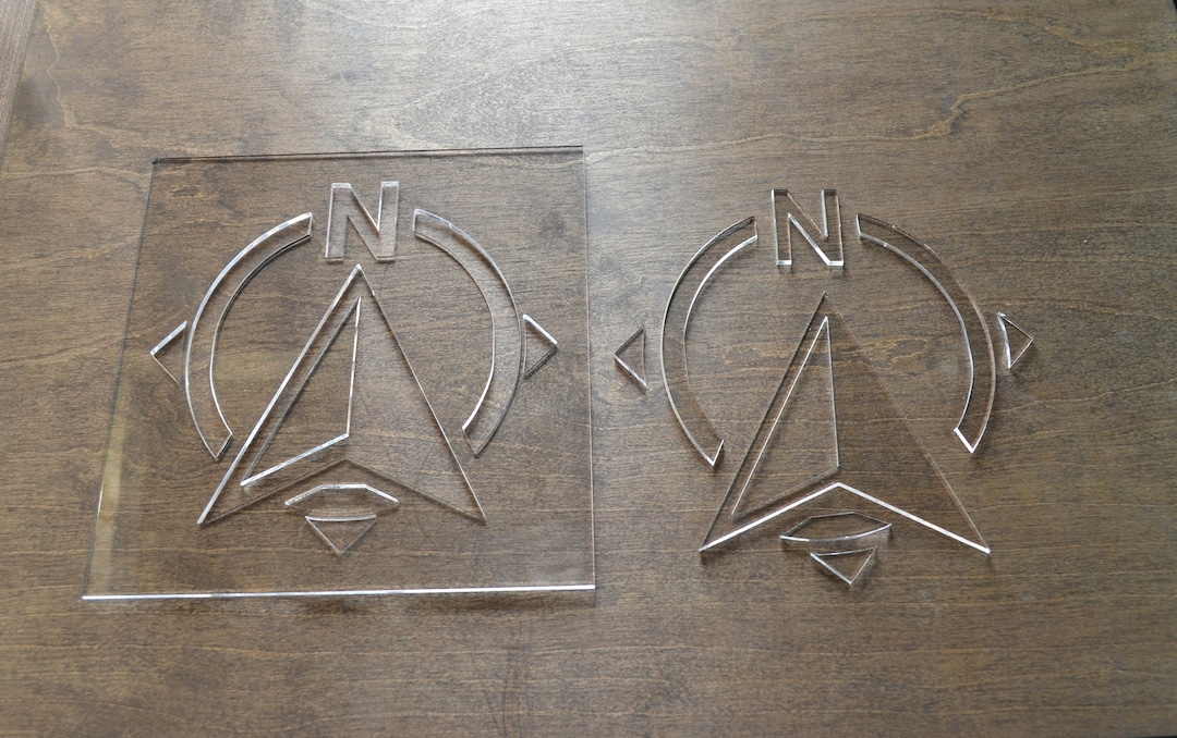 North Router Template, Router Inlay Template, Clear Acrylic, Router Jig ...