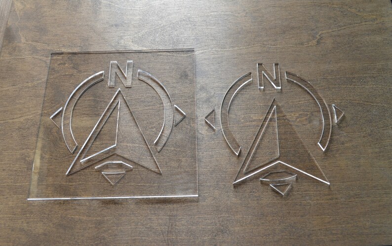 North Router Template, Router Inlay Template, Clear Acrylic, Router Jig ...