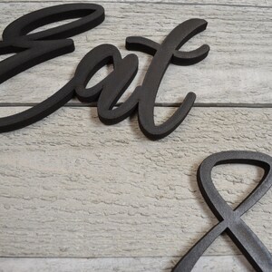 Eat & Drink Word Sign, Cursive Word Sign, Eat Drink Cutout, Rustic Word ...