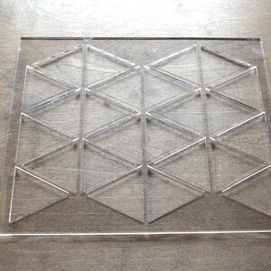 Triangle Pattern Router Template, Router Inlay Template, Clear Acrylic ...