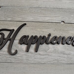 Happiness Word Sign, Cursive Word Sign, Happiness Cutout, Word Art ...