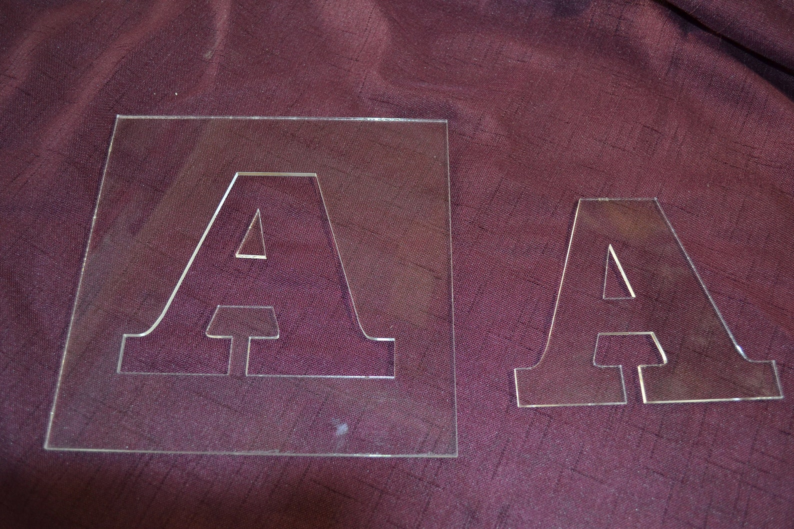Letter Router Templates , Router Inlay Template, Clear Acrylic 4.5 and ...