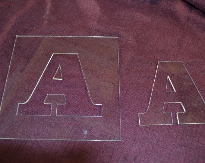 Letter Router Templates , Router Inlay Template, Clear Acrylic 4.5 and ...