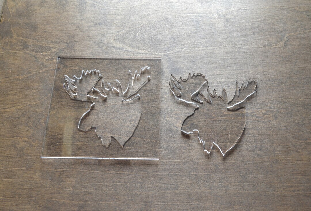 Moose Head Router Template, Router Inlay Template, Clear Acrylic ...