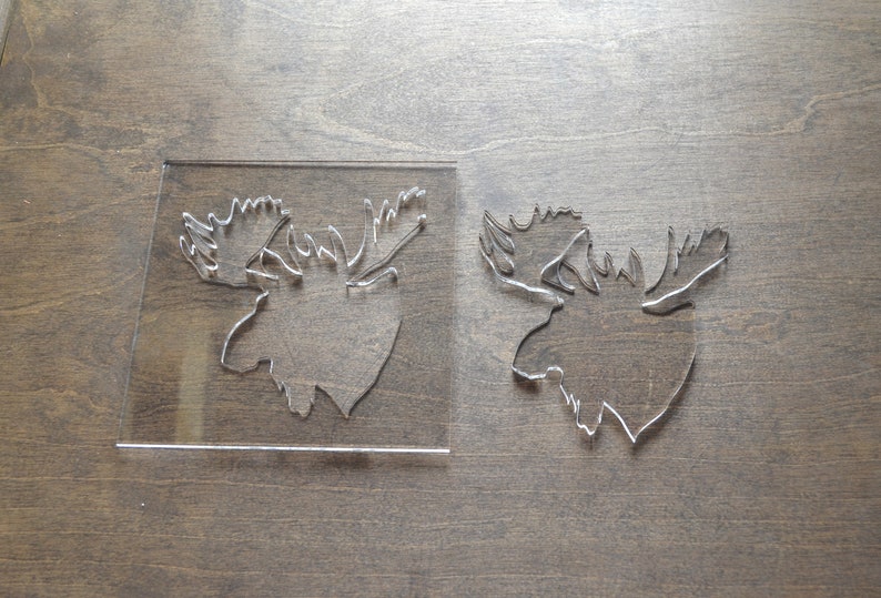 Moose Head Router Template, Router Inlay Template, Clear Acrylic ...