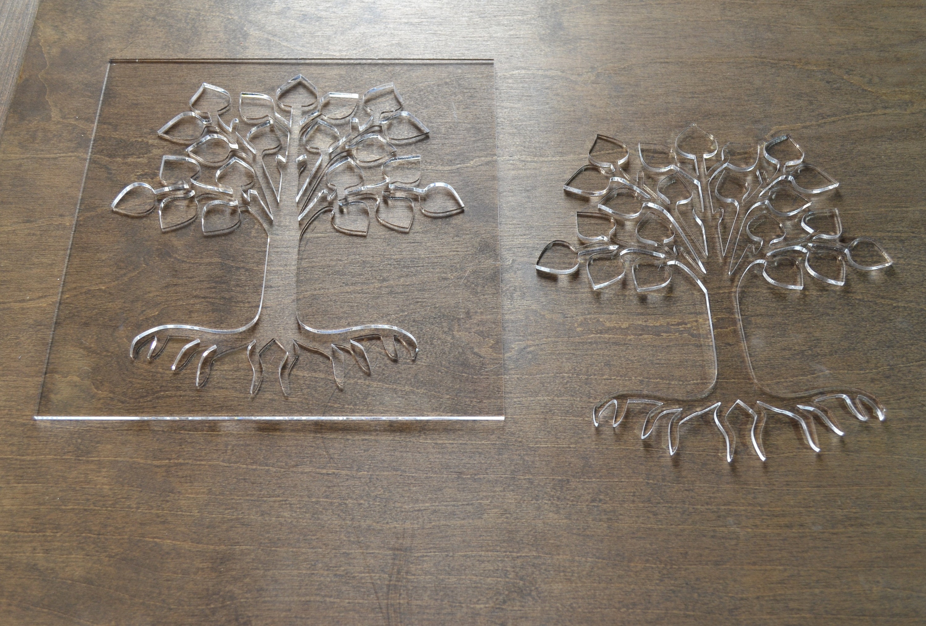 Tree With Roots Router Template, Router Inlay Template, Clear Acrylic ...