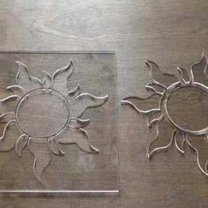 Sun Router Template, Router Inlay Template, Clear Acrylic, Router Jig ...