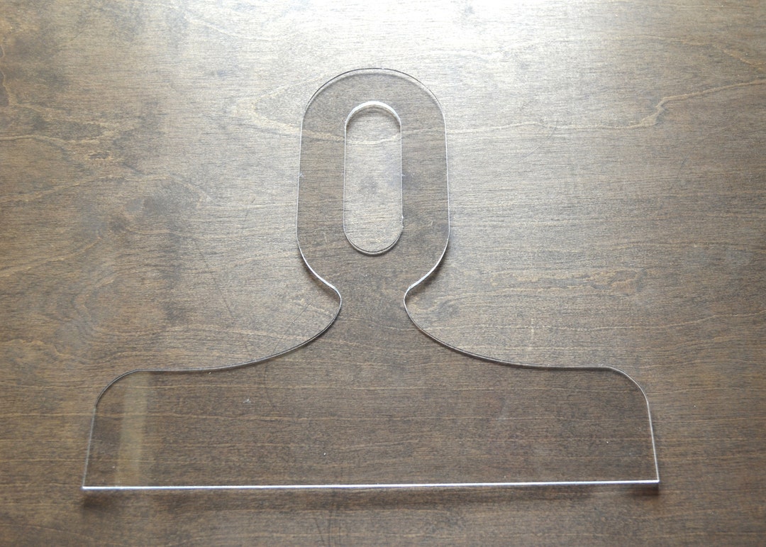 Oval Charcuterie Board Handle Template, Clear Acrylic, Router Jig ...