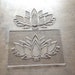 Lotus Flower Router Template, Router Inlay Template, Clear Acrylic ...