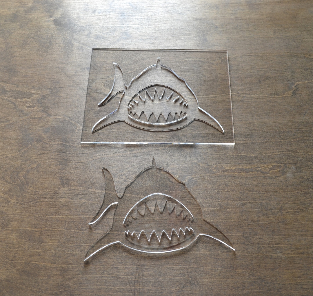 Shark Router Template, Router Inlay Template, Clear Acrylic, Router Jig ...
