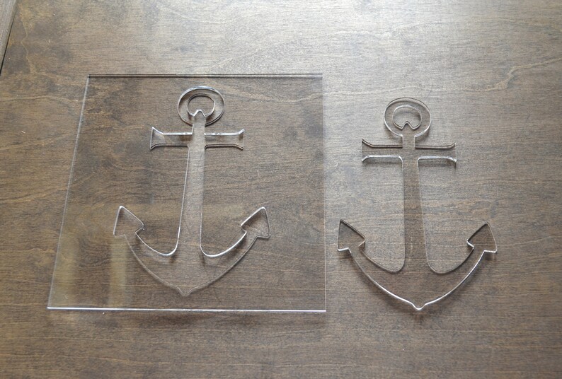 Anchor Router Template, Router Inlay Template, Clear Acrylic, Router ...