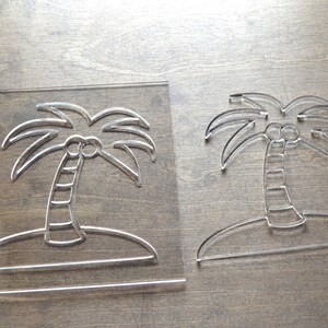 Palm Tree Router Template, Router Inlay Template, Clear Acrylic, Router ...