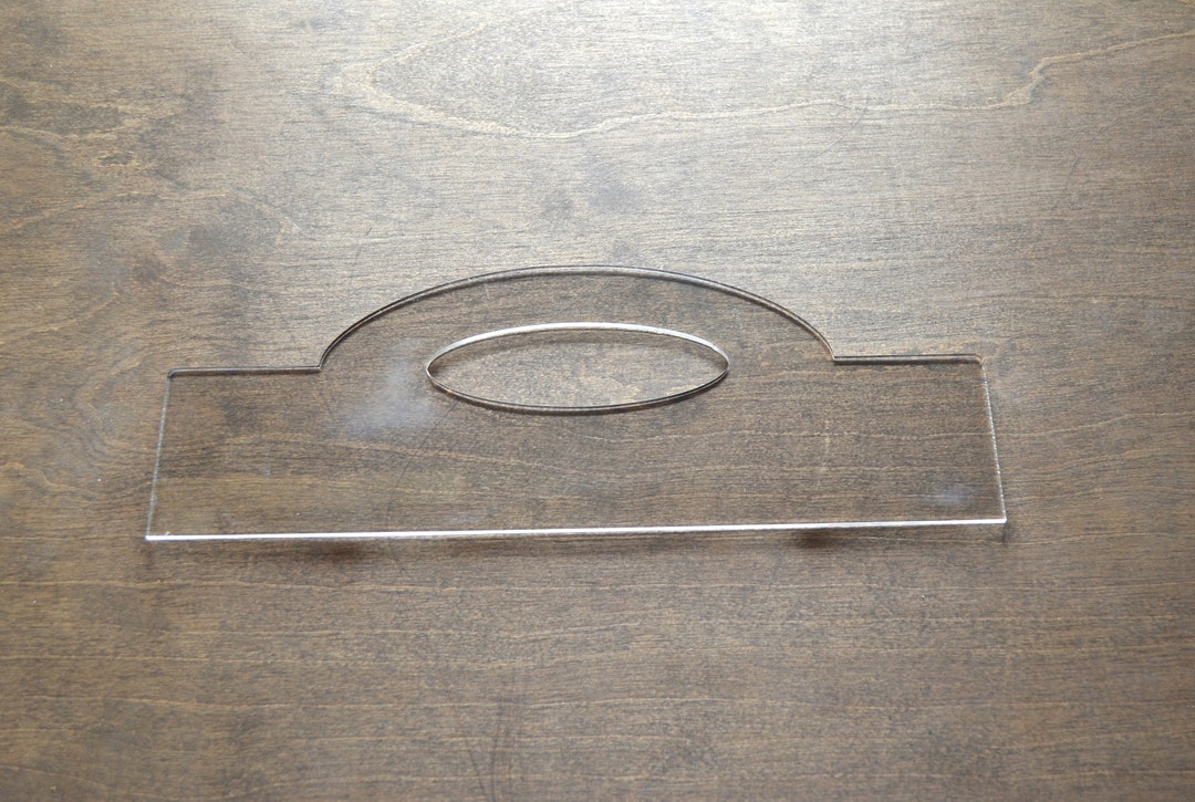 Oval Grip Charcuterie Board Handle Template, Clear Acrylic, Router Jig ...