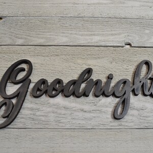 Goodnight Word Sign, Cursive Word Sign, Goodnight Cutout, Word Art ...