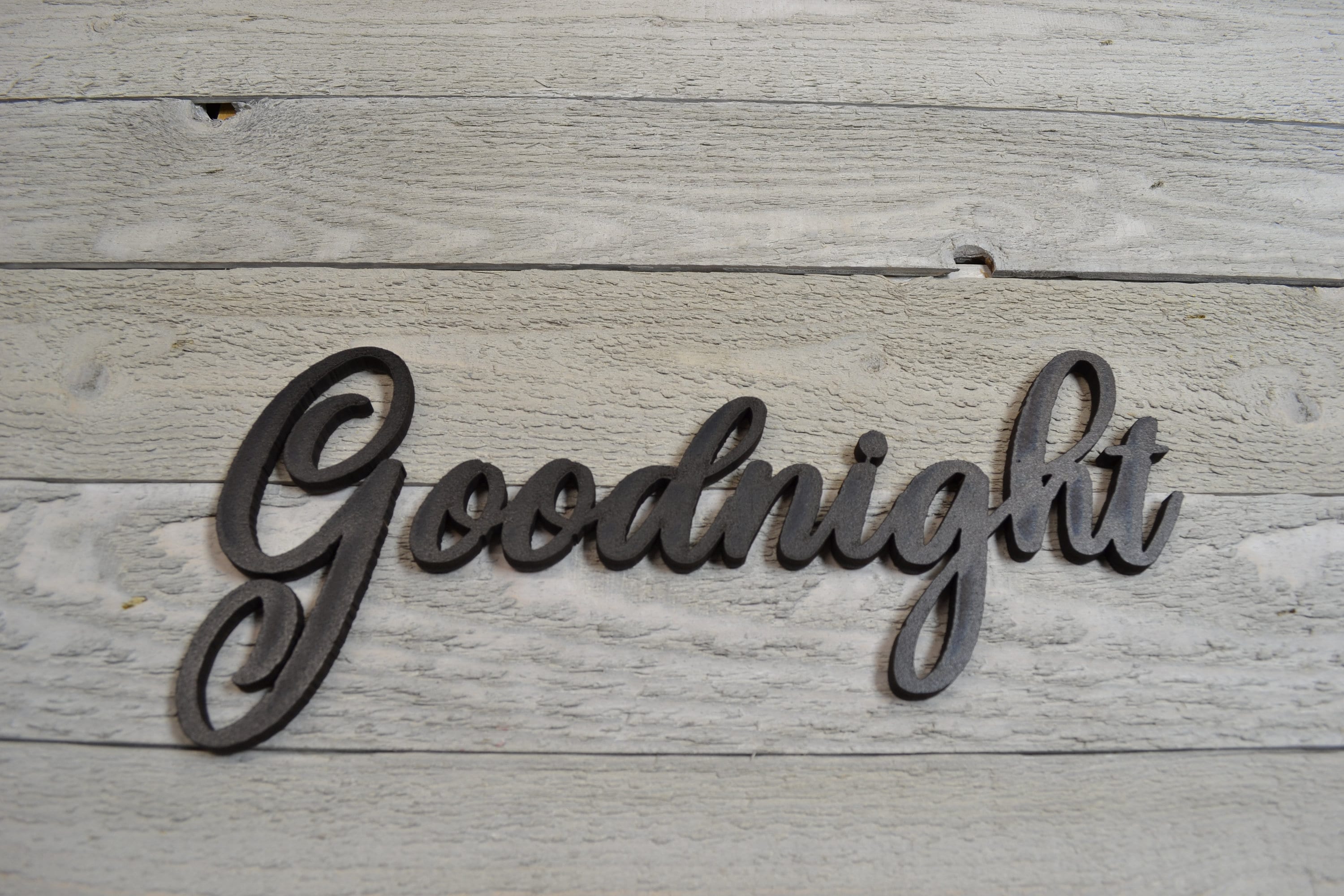 Goodnight Word Sign, Cursive Word Sign, Goodnight Cutout, Word Art ...