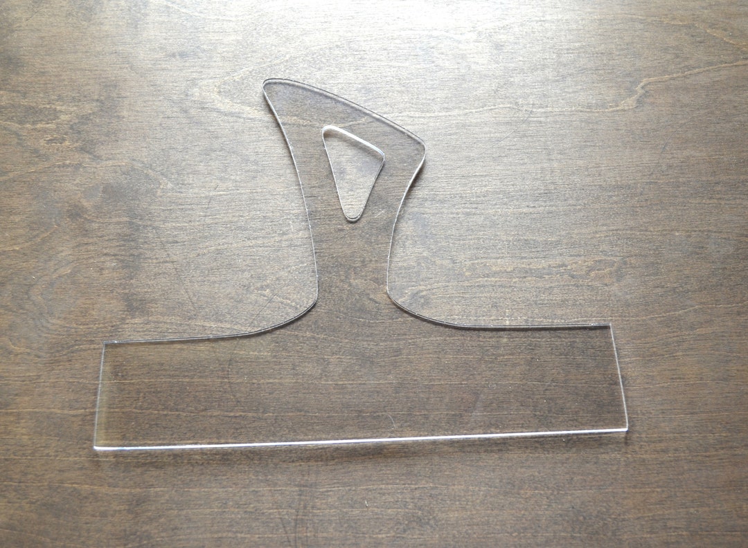 Charcuterie Board, Handle Template Triangle, Clear Acrylic, Router Jig ...