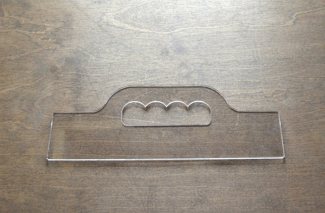 Finger Grip, Charcuterie Board Handle Template, Clear Acrylic, Router ...