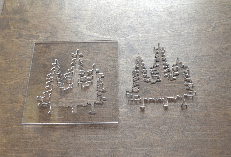 Three Trees Router Template, Router Inlay Template, Clear Acrylic ...