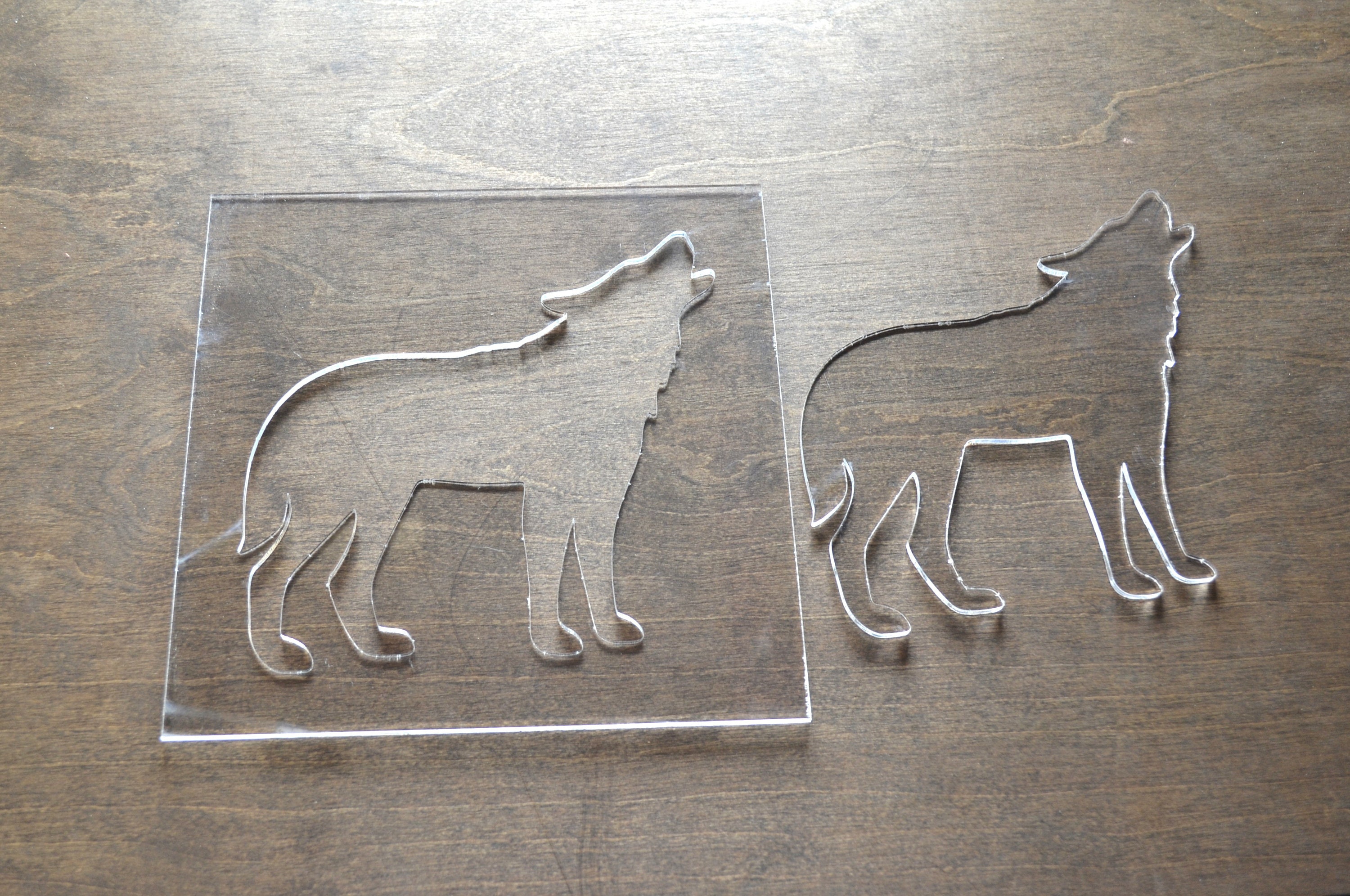 Wolf Router Template, Router Inlay Template, Clear Acrylic, Router Jig ...