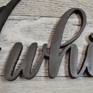 Stay Awhile Word Sign, Cursive Word Sign, Stay Awhile Cutout, Rustic ...