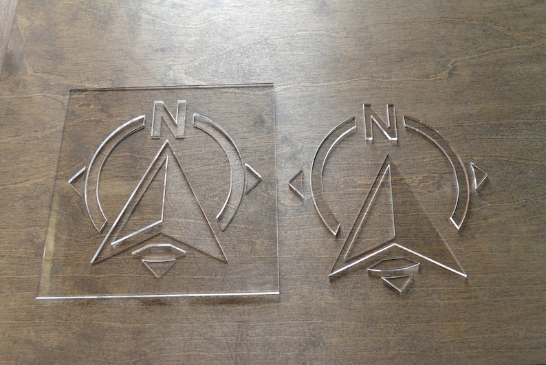 North Router Template, Router Inlay Template, Clear Acrylic, Router Jig ...