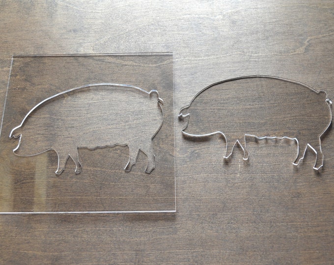 Pig Router Template, Router Inlay Template, Clear Acrylic, Router Jig ...