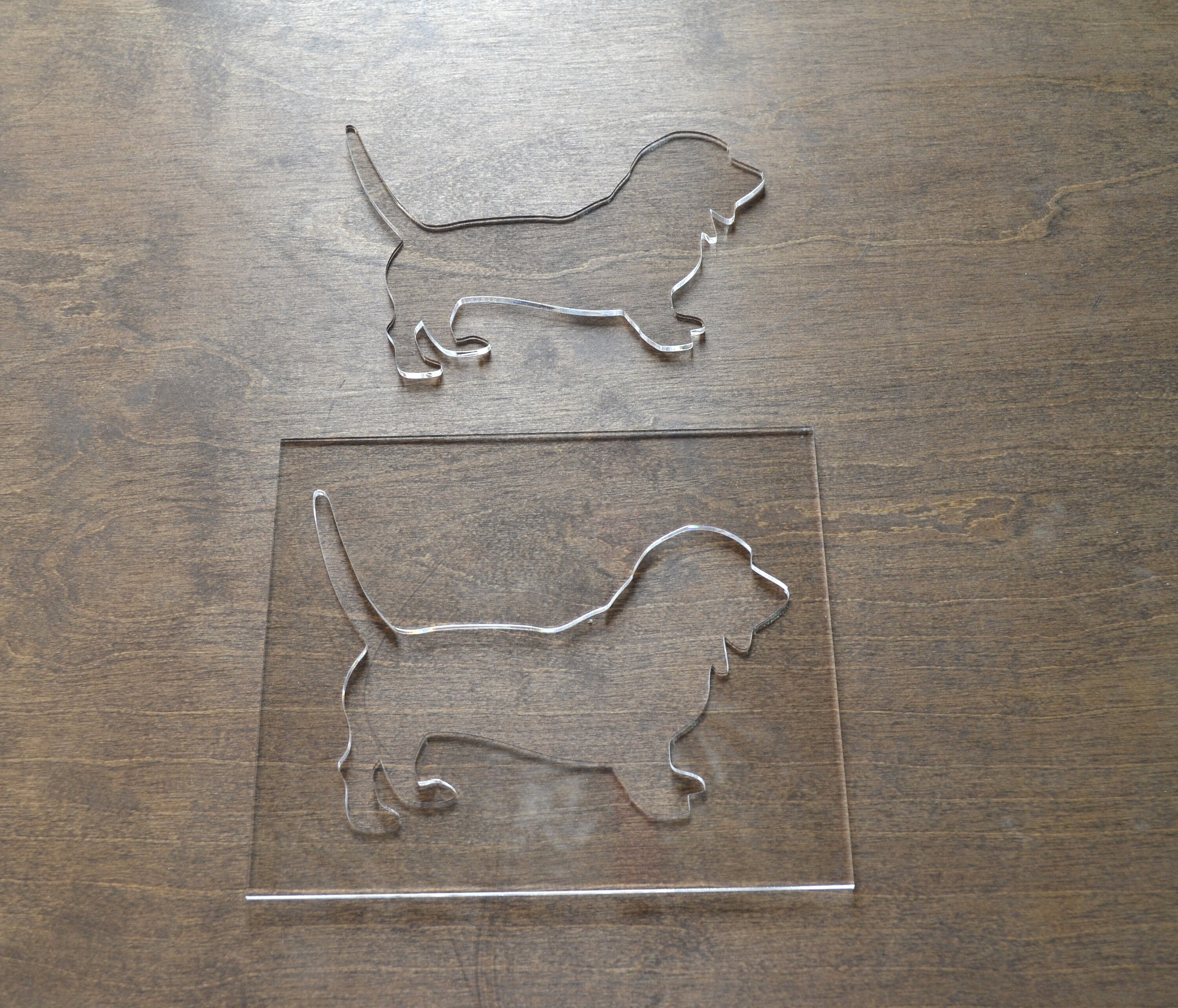 Basset Hound Router Template, Router Inlay Template, Clear Acrylic ...