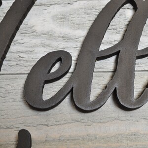 Hello Word Sign, Cursive Word Sign, Hello Sign, Entrance Sign, Wall ...