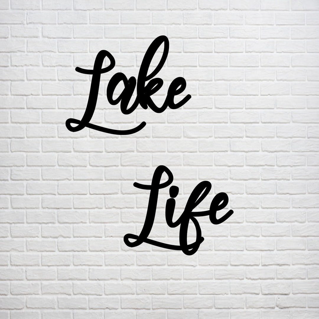 Lakehouse Word Sign, Cursive Word Sign, Wood Sign, 3D Sign, Lakehouse ...