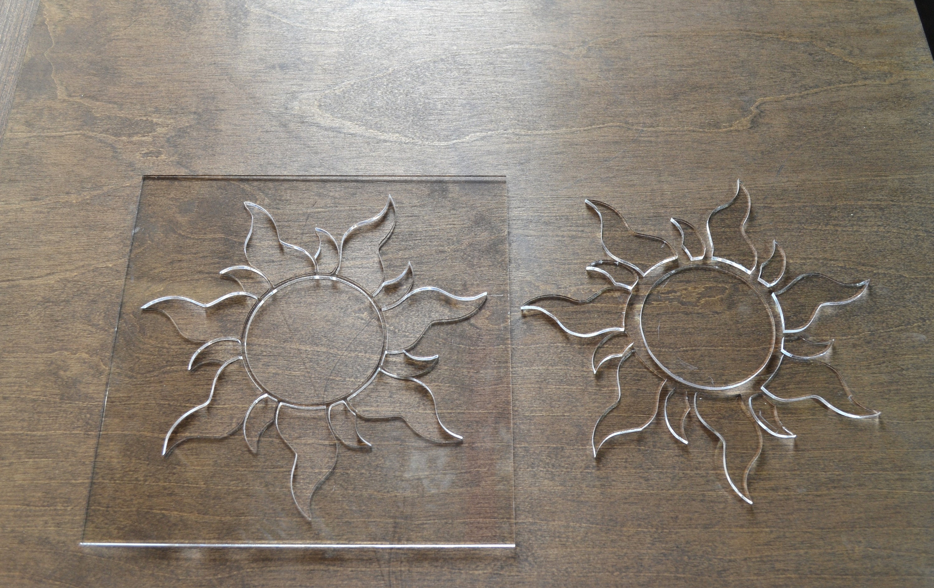 Sun Router Template Router Inlay Template Clear Acrylic - Etsy