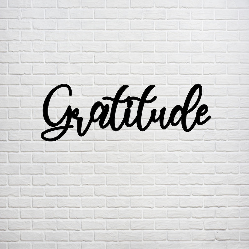 Gratitude Sign - Etsy