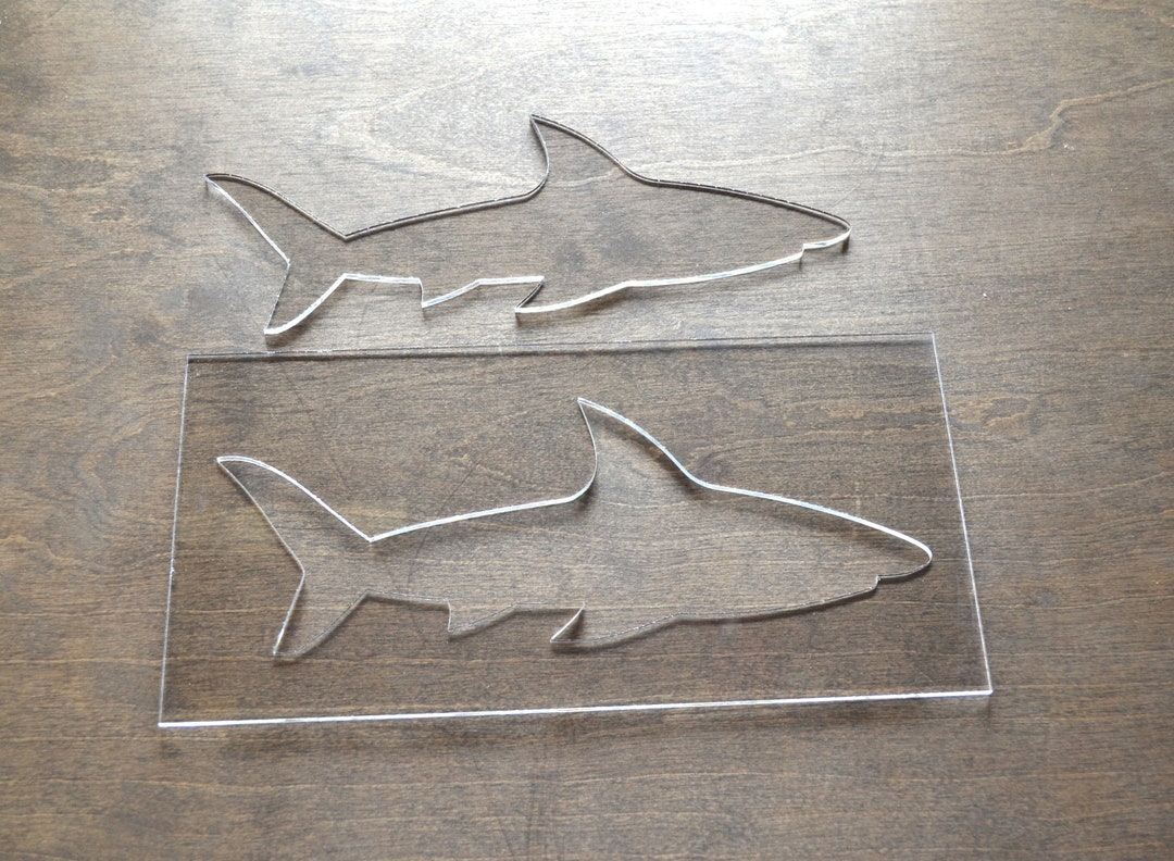Shark Router Template, Router Inlay Template, Clear Acrylic, Router Jig ...