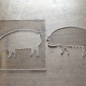 Pig Router Template, Router Inlay Template, Clear Acrylic, Router Jig ...