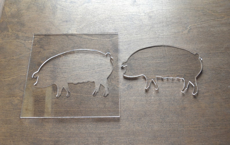 Pig Router Template, Router Inlay Template, Clear Acrylic, Router Jig ...
