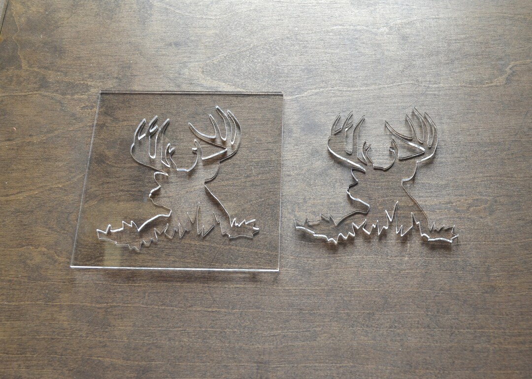 Deer Router Template, Router Inlay Template, Clear Acrylic, Router Jig ...