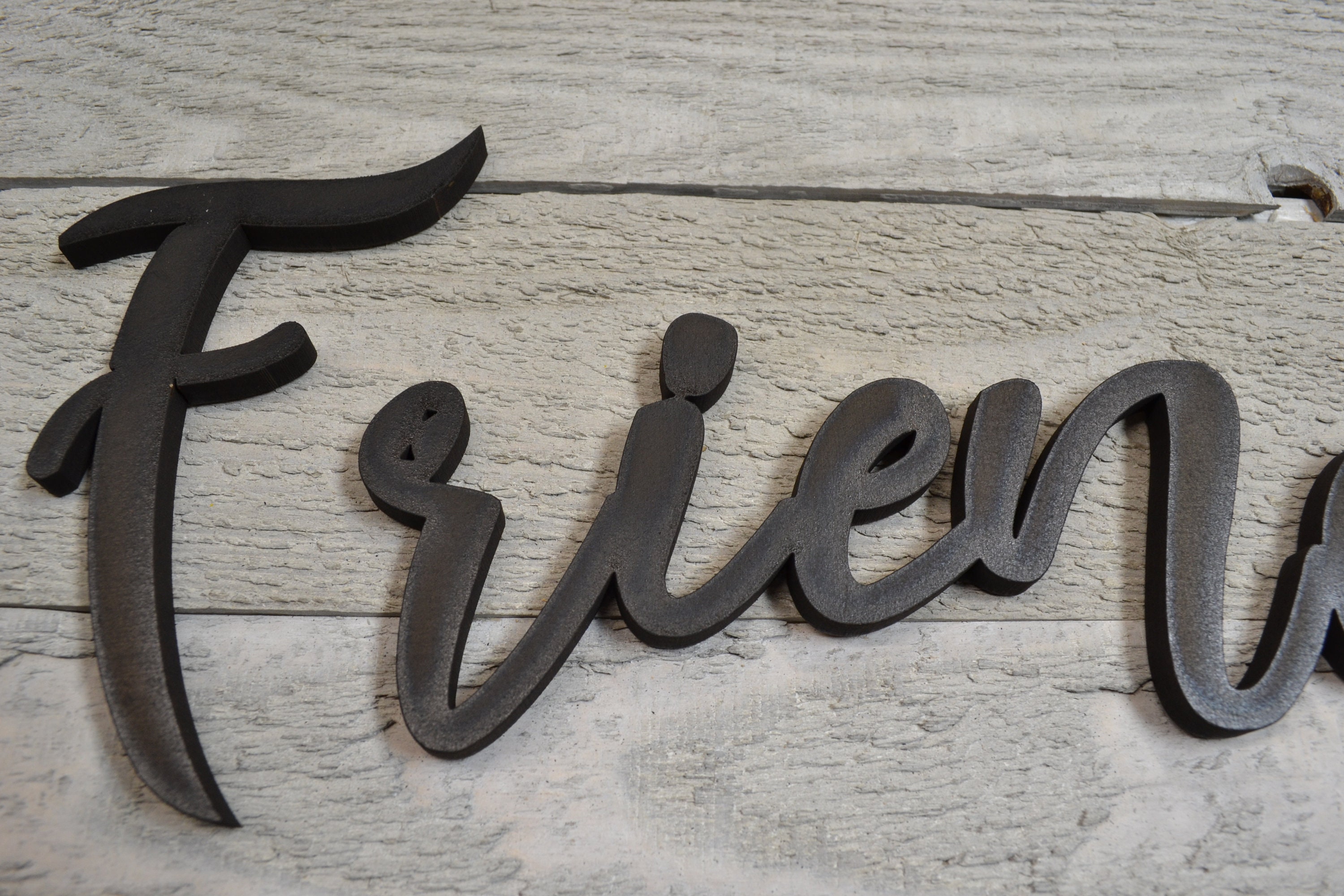 Friends Word Sign, Cursive Word Sign, Guest Room Sign, Farmhouse Decor ...