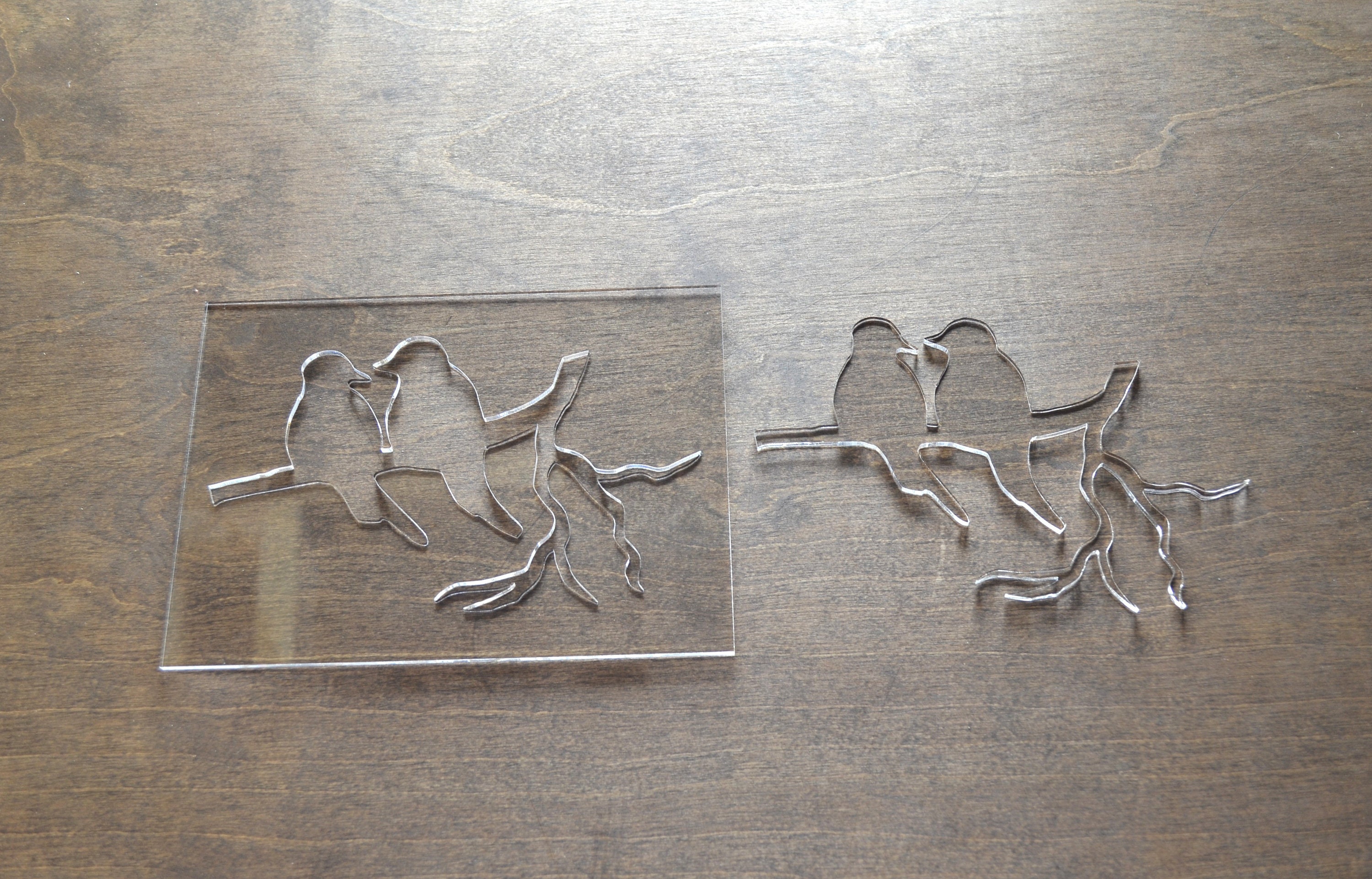Two Birds Router Templates, Router Inlay Template, Clear Acrylic ...