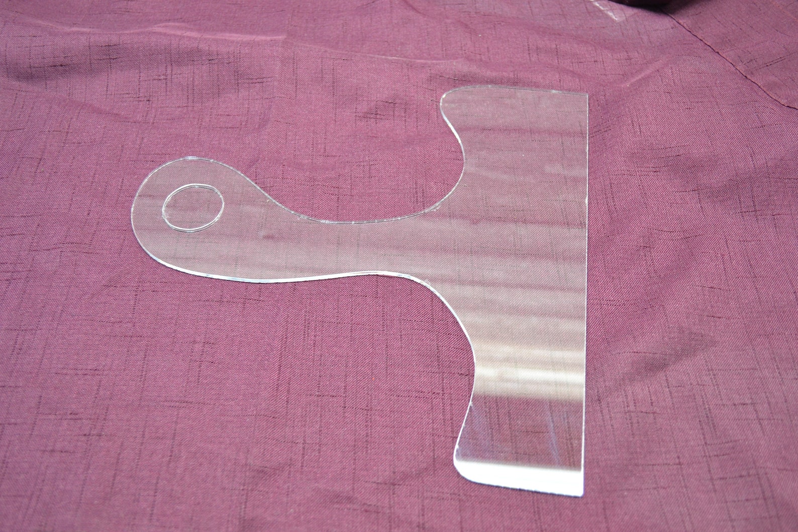 Curvy Charcuterie Board Handle Template Clear Acrylic Router - Etsy