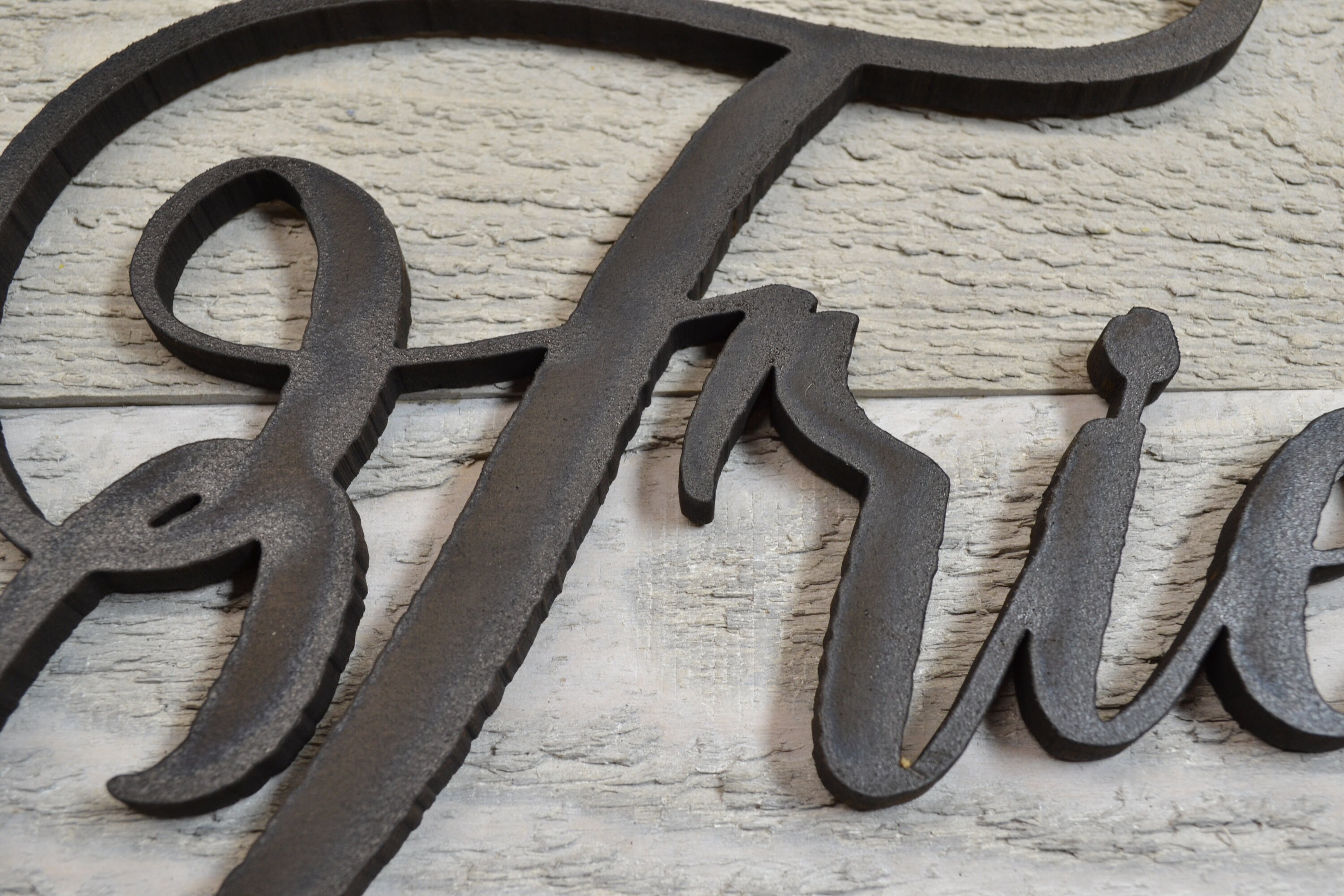 Friends Word Sign, Cursive Word Sign, Guest Room Sign, Farmhouse Decor ...