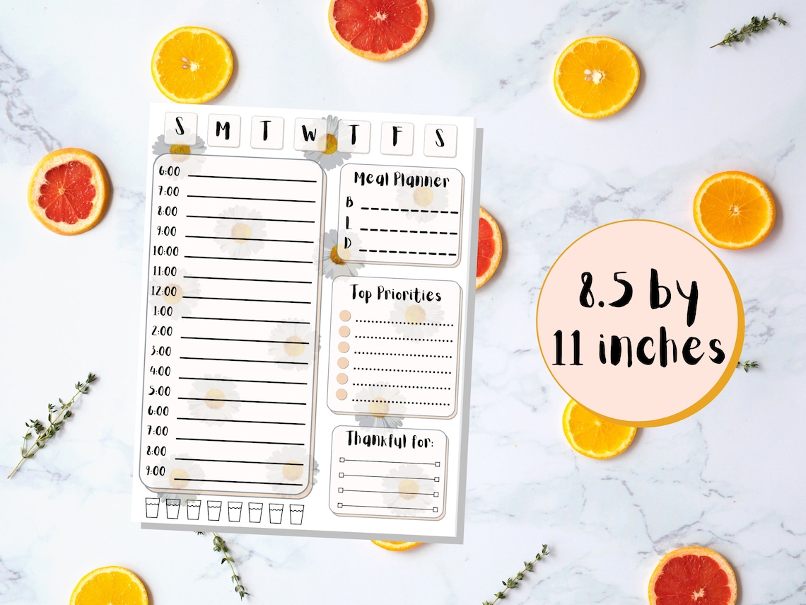 Daily Planner for Teens Printable Daily Routine Planner | Etsy