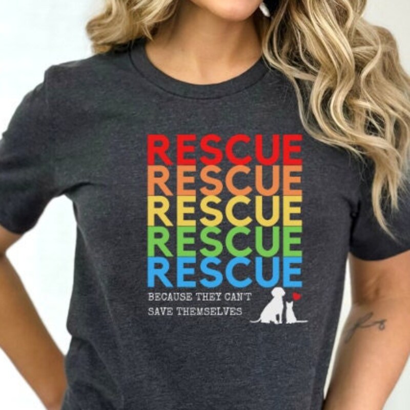 Rescue Dog T Shirt - Etsy