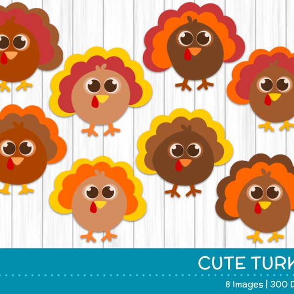 Turkey Clipart - Etsy