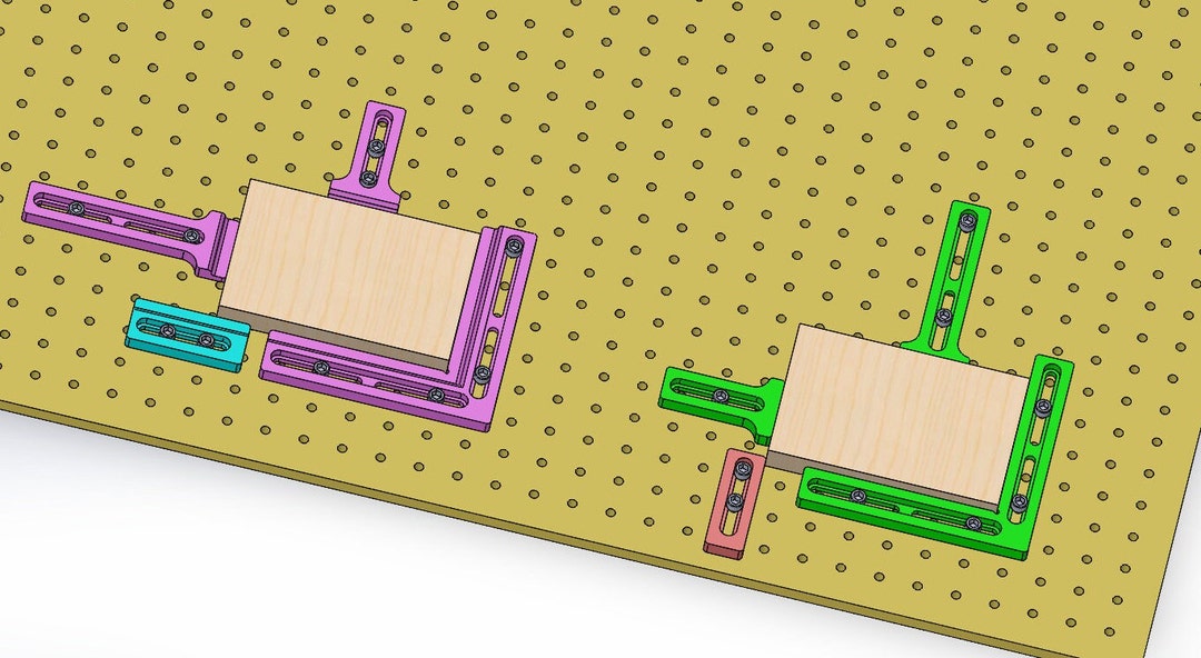 Push Clamps and Corners, Side Clamps, Toe Clamps, 8 Different Stl Files ...