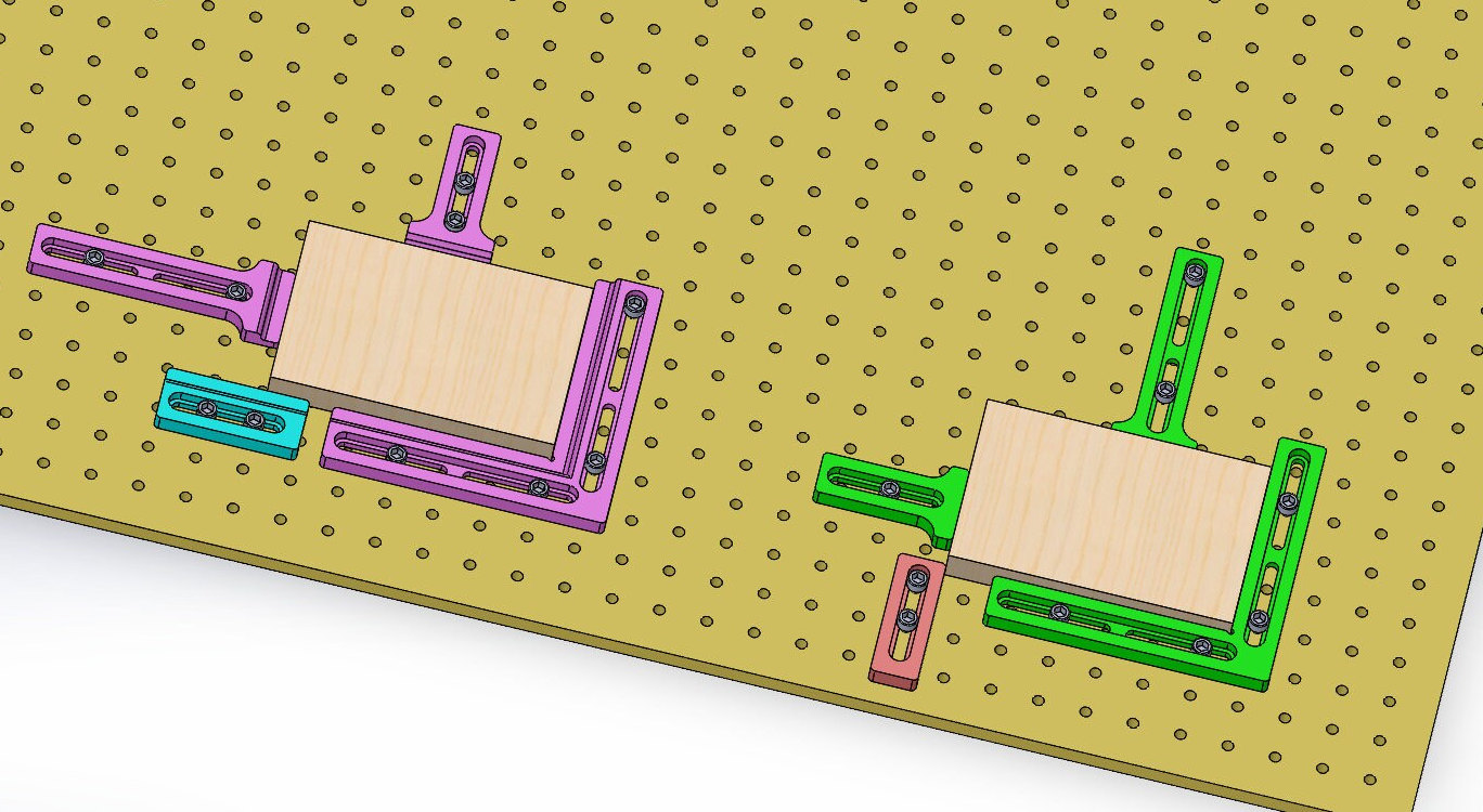 Push Clamps and Corners, Side Clamps, Toe Clamps, 8 Different Stl Files ...