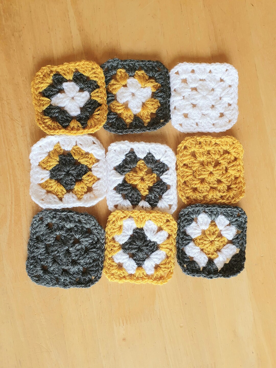 Crochet Classic Mini Granny Squares Pack of 6, 12 - Etsy